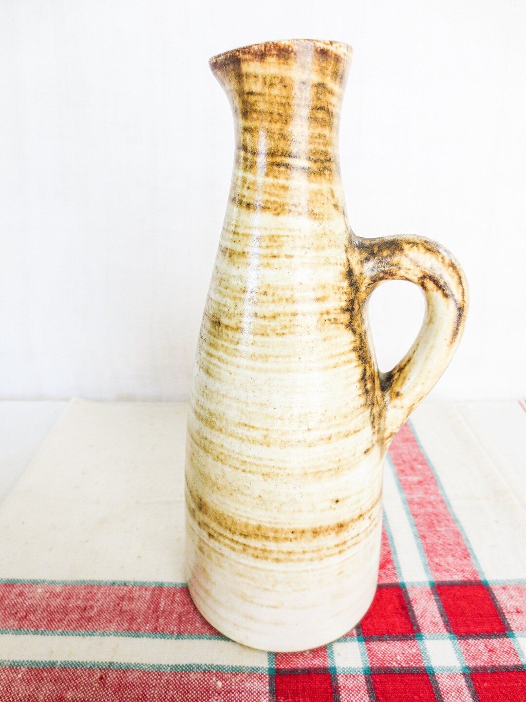 French Longchamp Pitcher, Vase With Spout, Ceramic, Terra Cotta ...