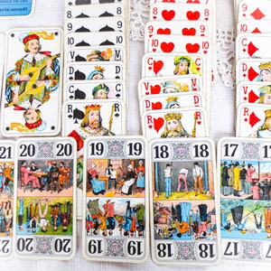 French Vintage Tarot Cards, Complete Set of 78 Antique Cards ...