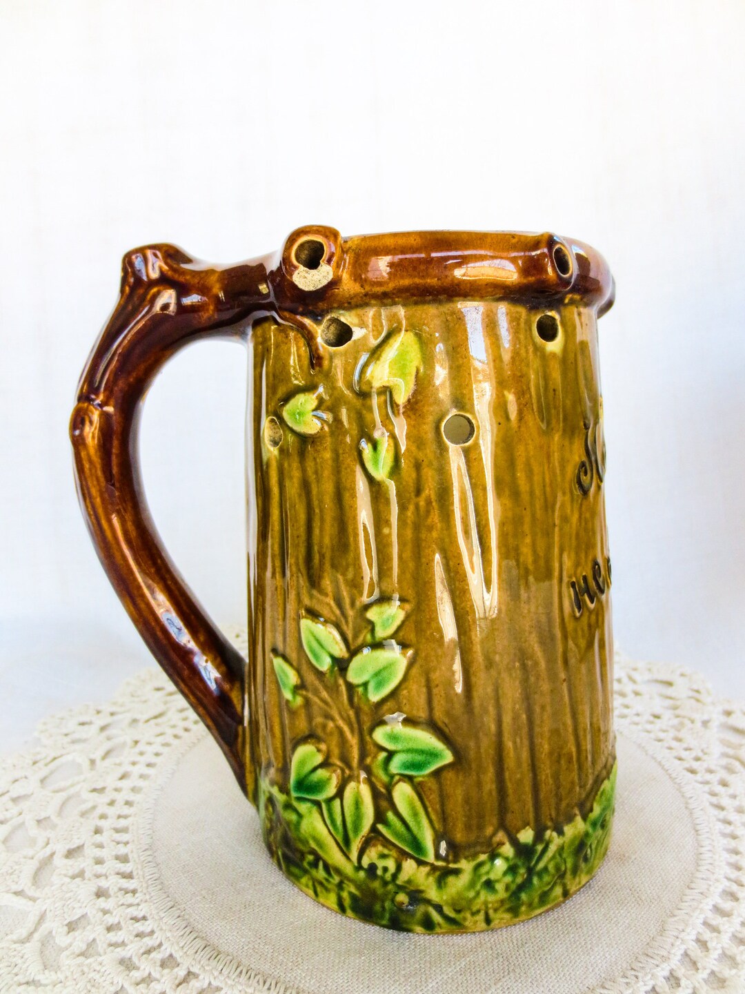 Puzzle Jug Antique, Pitcher With a Puzzle, How to Drink, Unique ...
