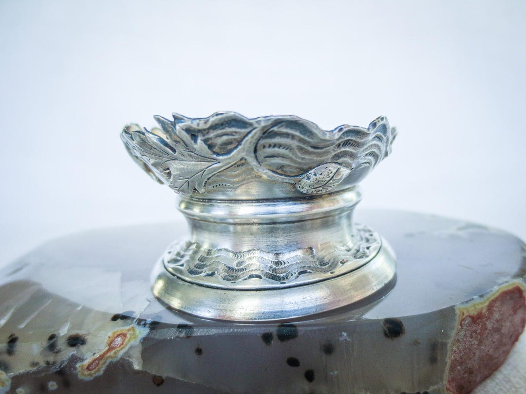 French Antique Sterling Silver Ring Dish, Trinket Dish, Miniature ...