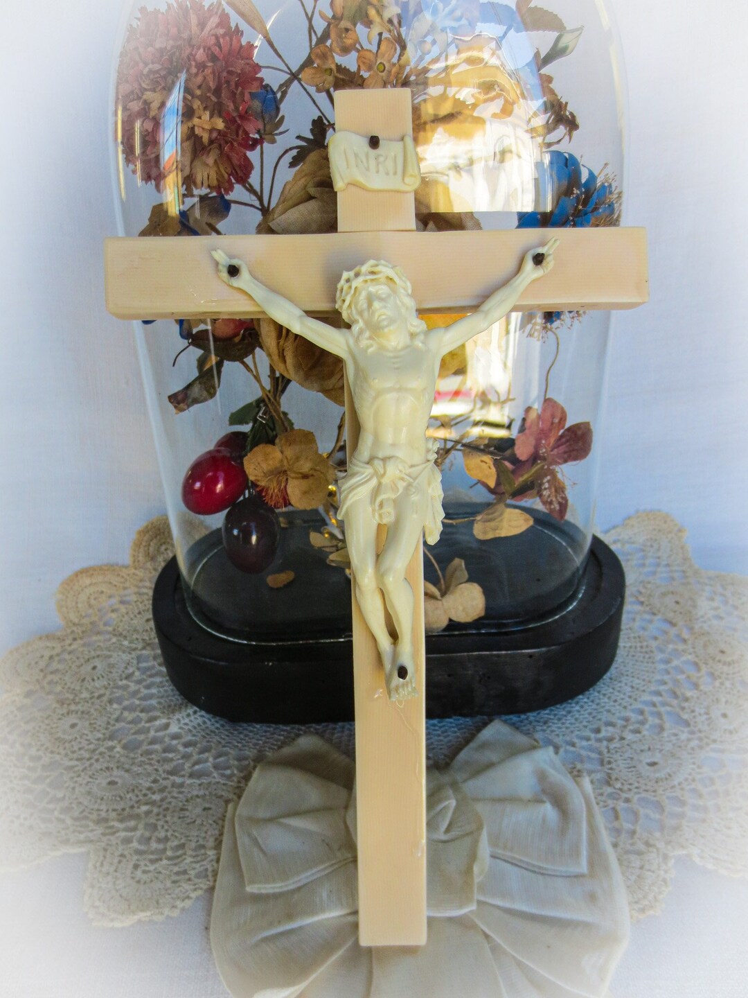 Antique French Crib Cross - Crib Protector, Guardian of Child, Made of ...