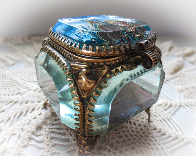 1900 French Antique Casket, Souvenir of the Paris Exposition ...