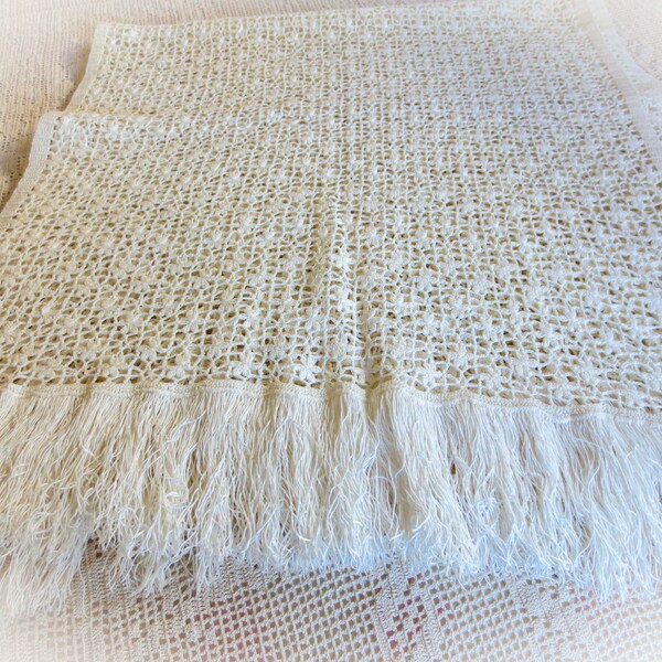 White Table Runner Fringe - Etsy