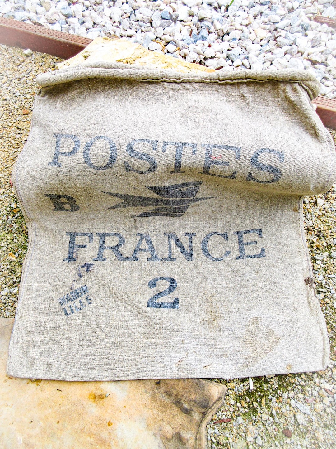 Mail Bag, La Poste France, French Antique, Heavy Canvas, Authentic ...