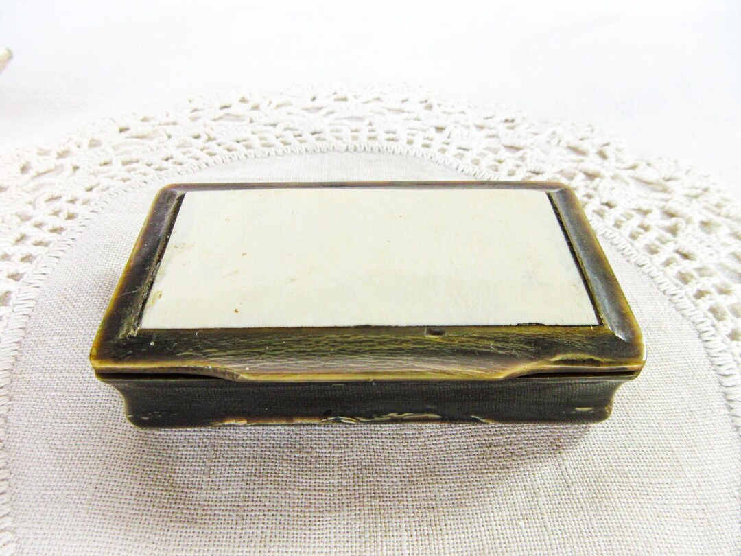 Antique French Tortoise Shell Snuff Box: Carved Tobacco Box - Etsy