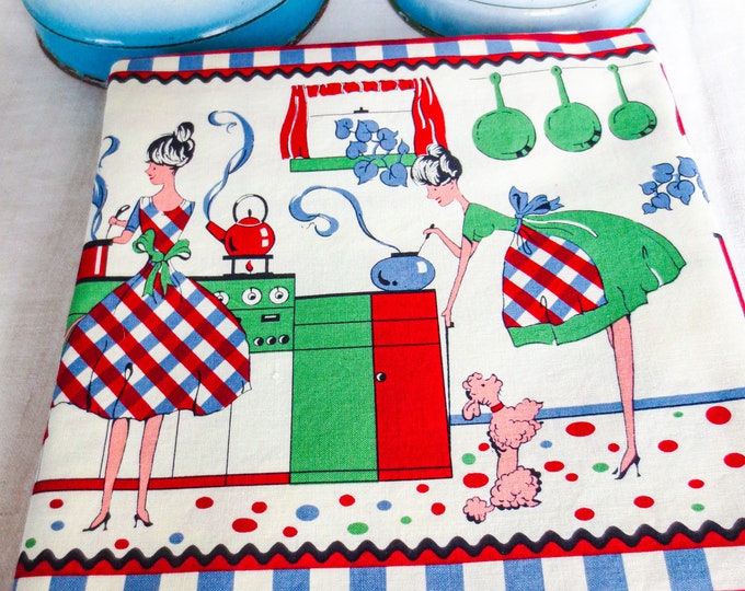 2 Yds. French Fabric, Kitchen Curtain Fabric, Chic, Parisian Kitchen, 2 ...