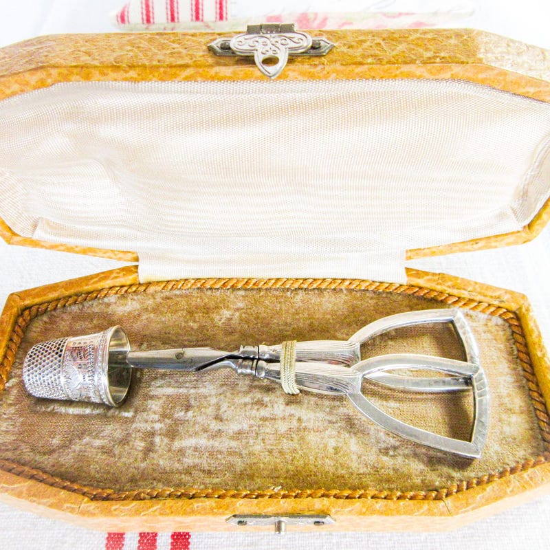 Silver Thimble Case - Etsy