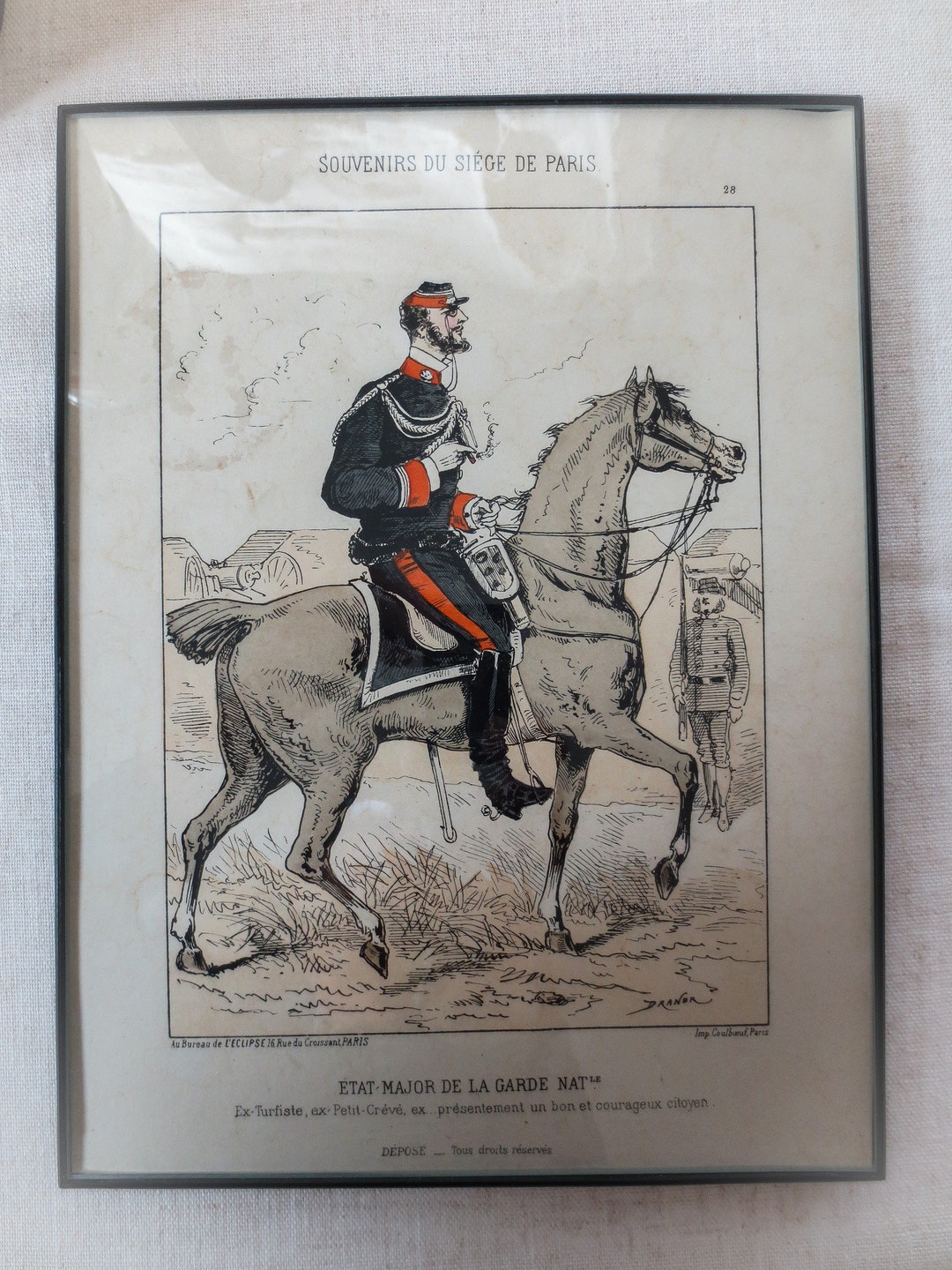 Franco Prussian War Cartoon, Propaganda Art, 1870s, Making Fun of ...