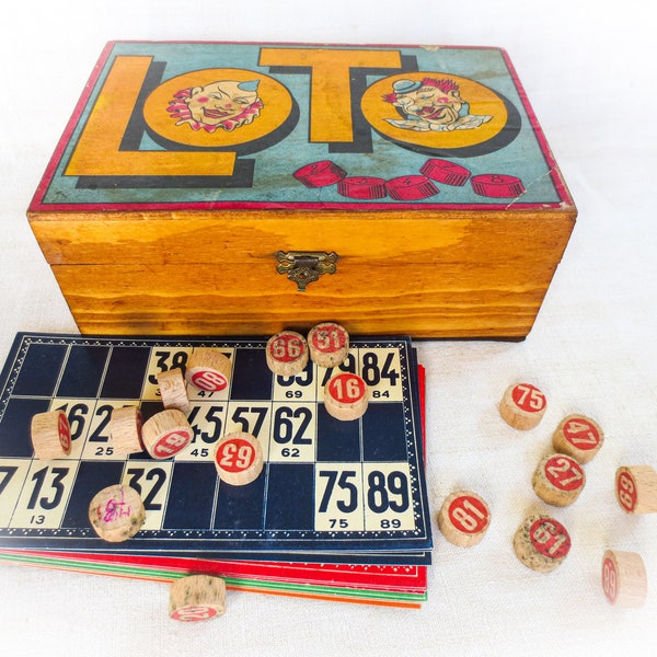 Antique Bingo Numbers - Etsy