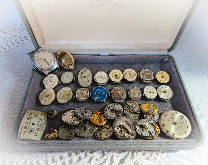 Vintage Watch Parts, Huge Lot, Antique Watches for Parts or Repair - Etsy