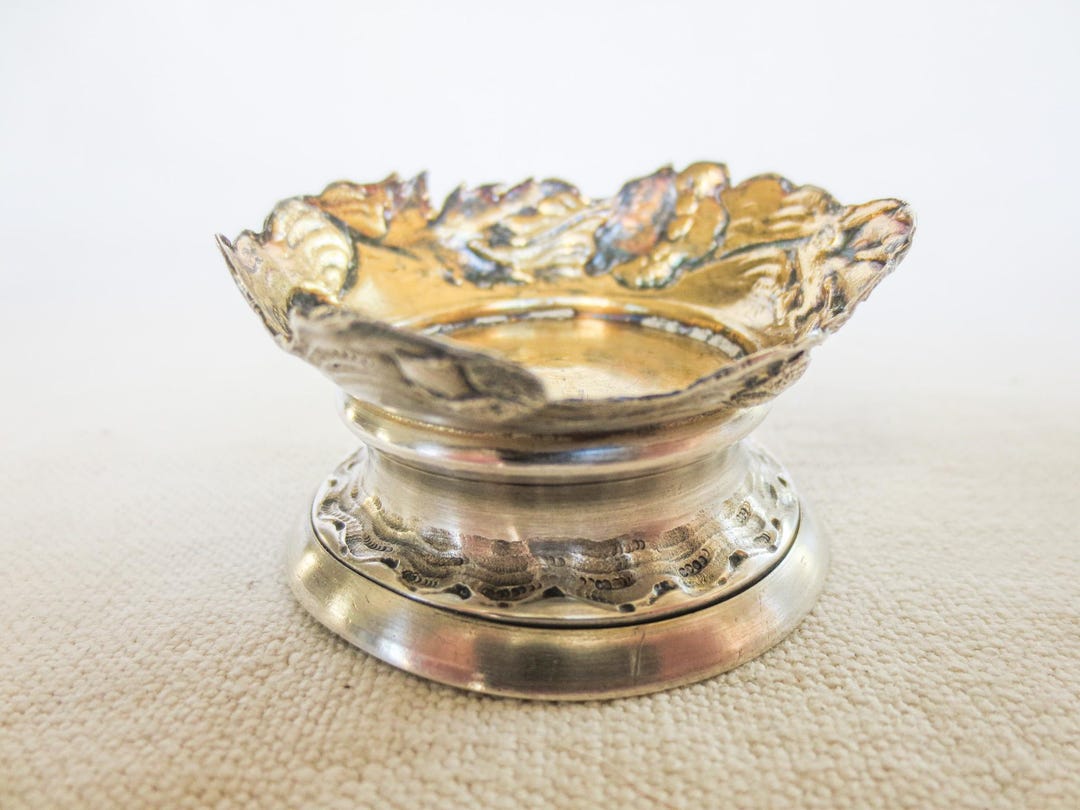 French Antique Sterling Silver Ring Dish, Trinket Dish, Miniature ...