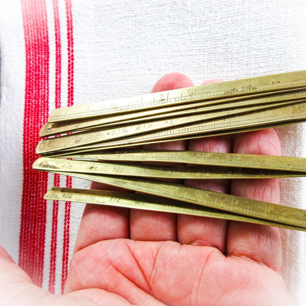 Brass Ruler Antique - Etsy