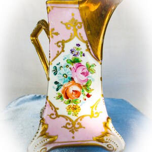 French Sevres Porcelain Pitcher, Flower Vase, Marked With Double L of ...