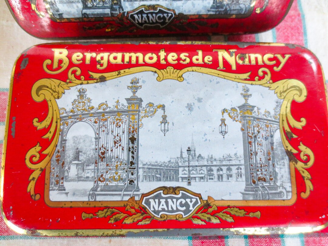 Two Antique Tins - Matching Tin Boxes -biscuit Brun Antique Tins ...