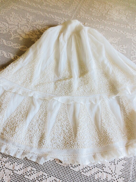 French Lace Cape, First Holy Communion, Multiple Laye… - Gem