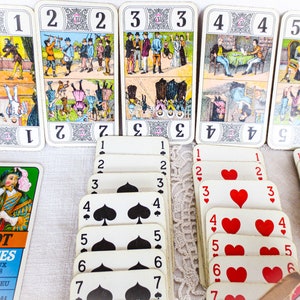French Vintage Tarot Cards, Complete Set of 78 Antique Cards ...