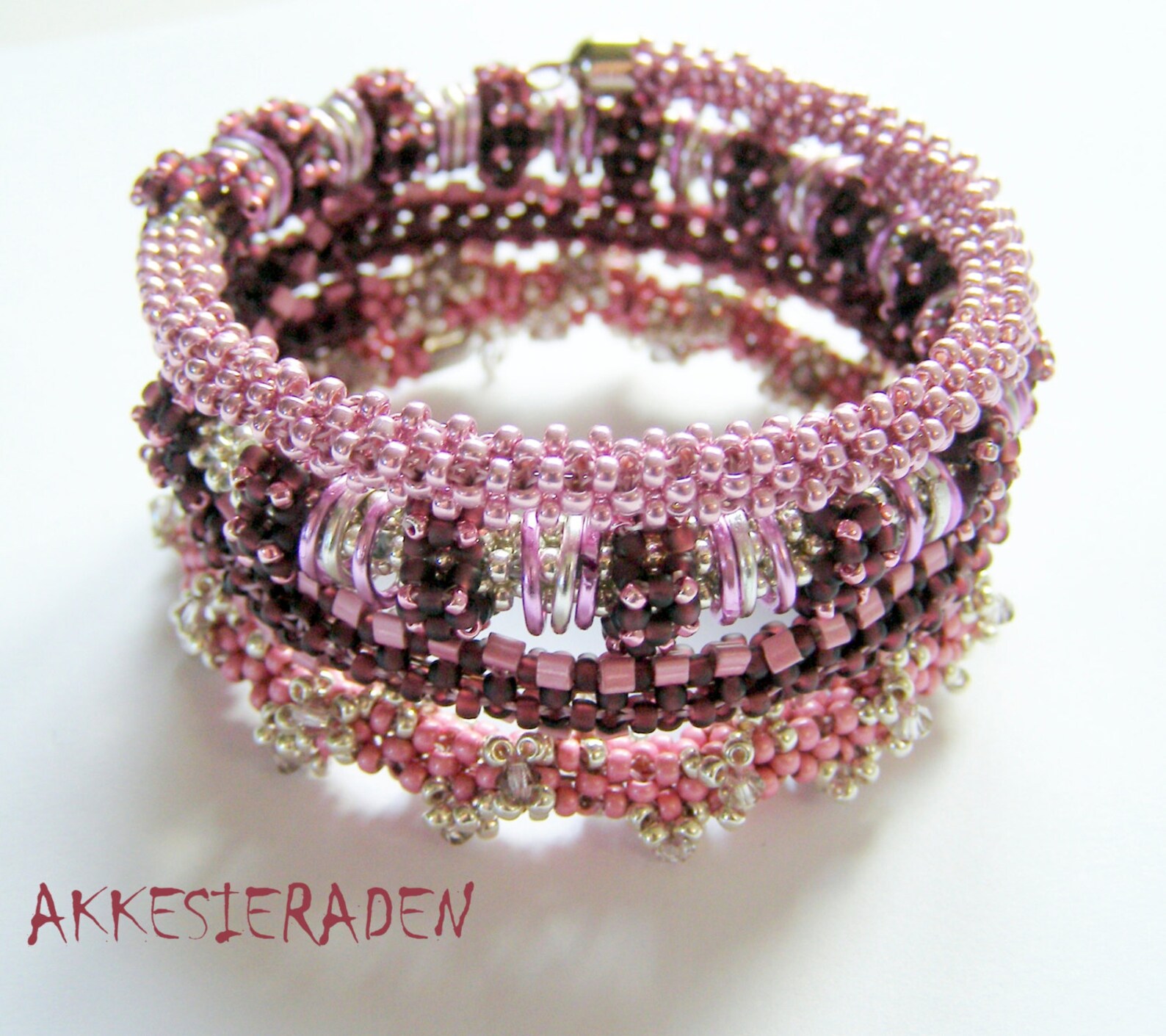 English Pattern Spiral Bangle. A Cubic Right Angle Weave - Etsy