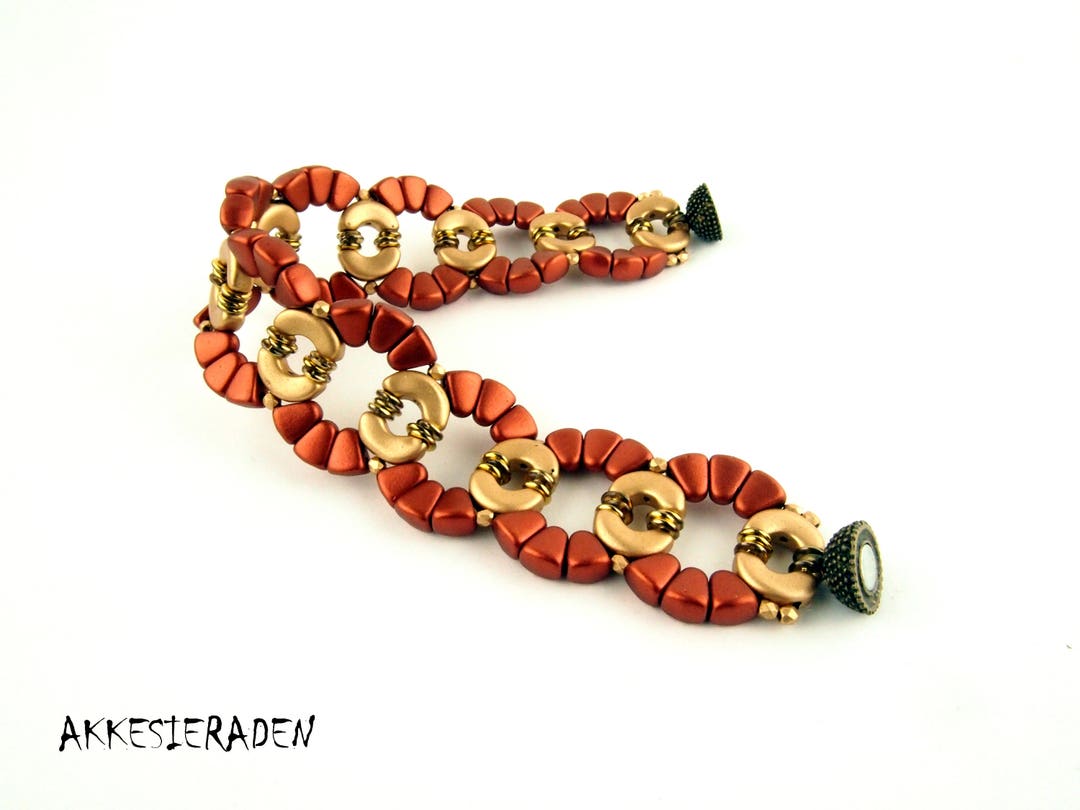 English Pattern for the Double Round Bracelet - Etsy