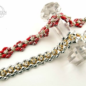 English Pattern for the Sweet Little Gem Bracelet - Etsy