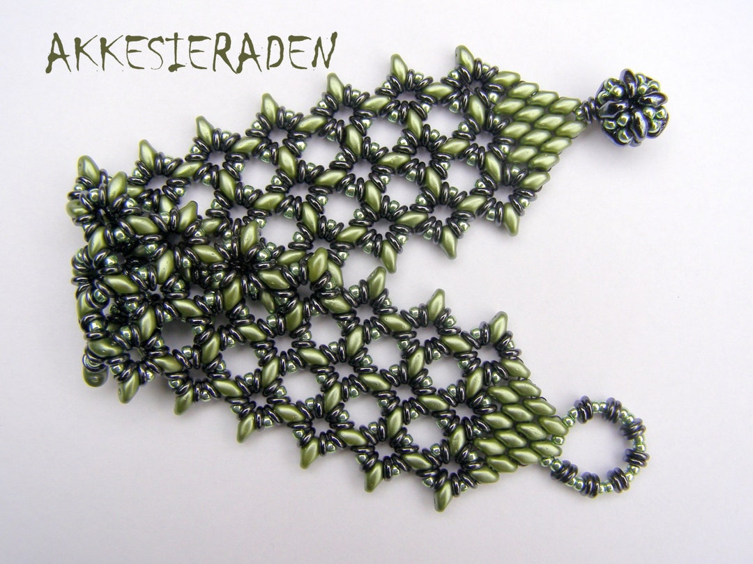 English Pattern for the O-lace Bracelet, A Bracelet With O Beads and ...
