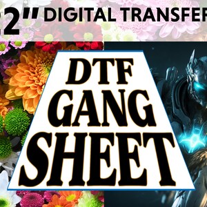 DTF Gang Sheet Custom DTF Transfers Direct to Film Gang - Etsy