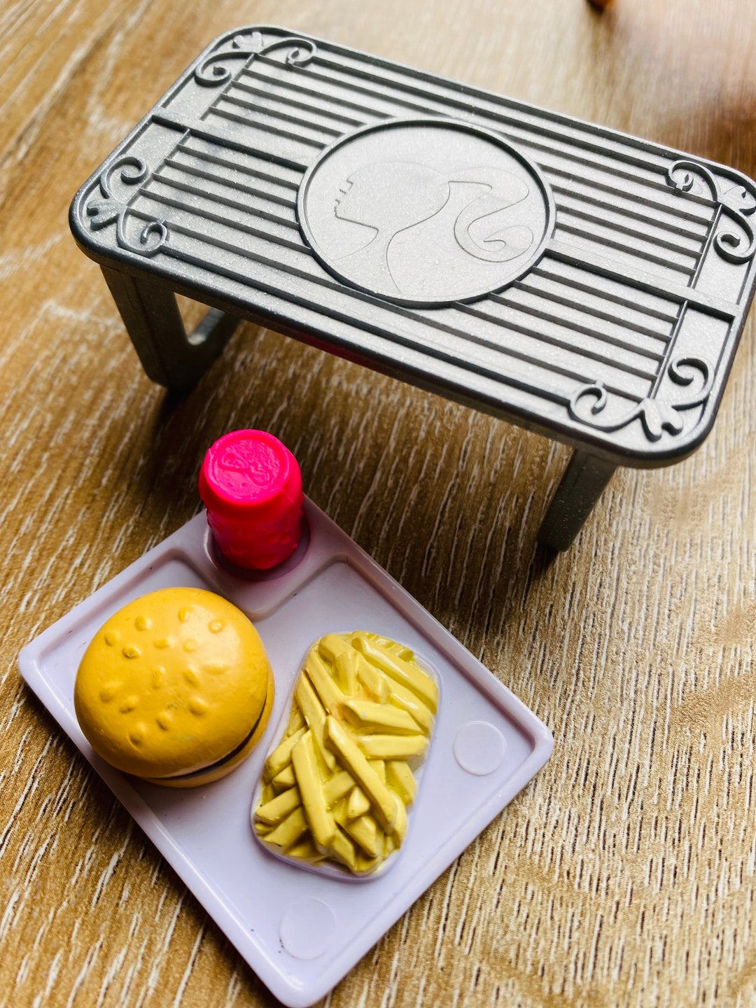 Barbie Doll Food Mini Lot, Barbie American Fave Food, Hamburger Fries ...