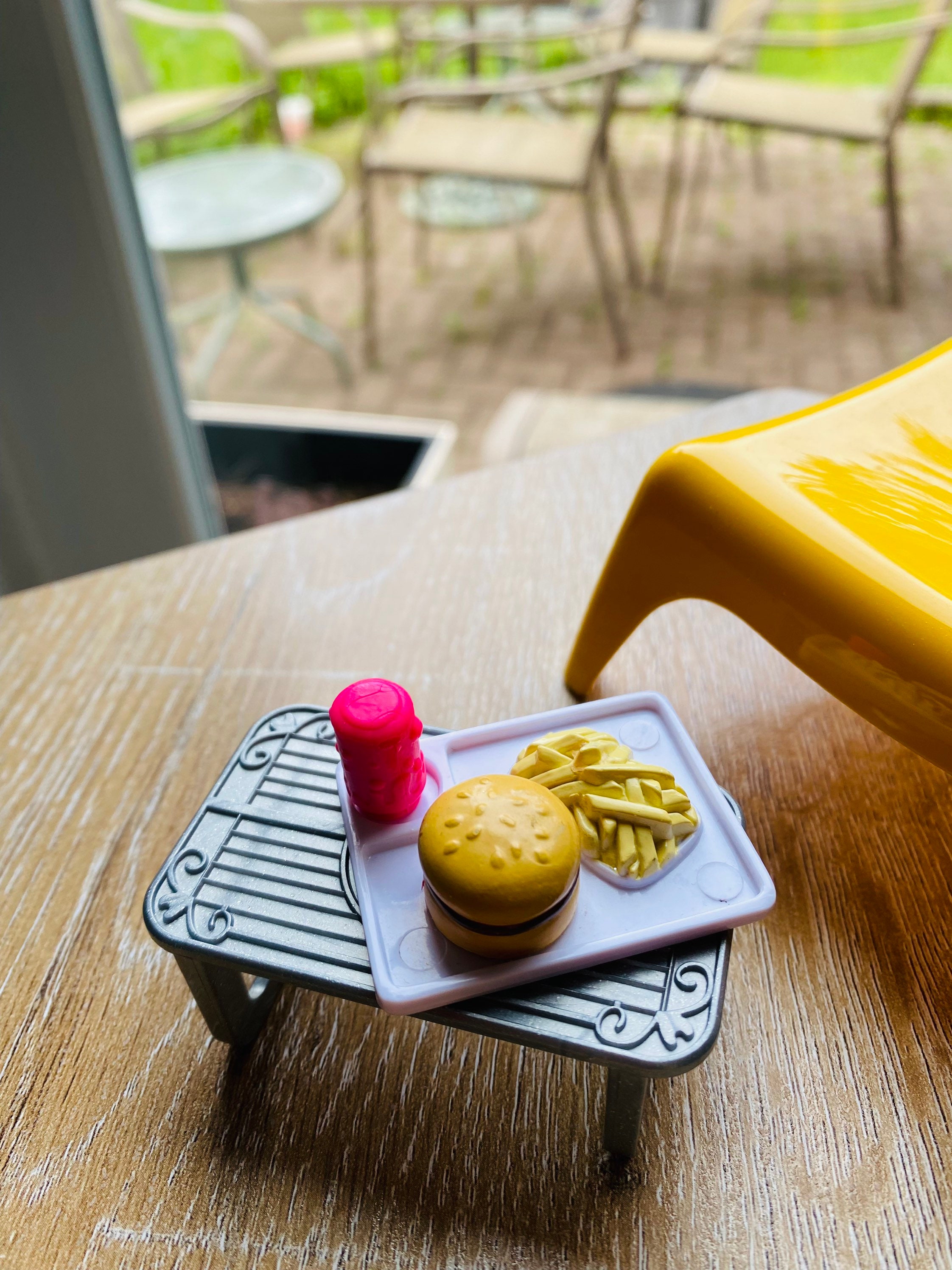 Barbie Doll Food Mini Lot, Barbie American Fave Food, Hamburger Fries ...