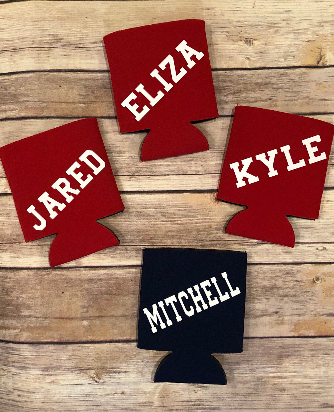 College Sorority Fraternity Color Personalized Can Cooler - Etsy