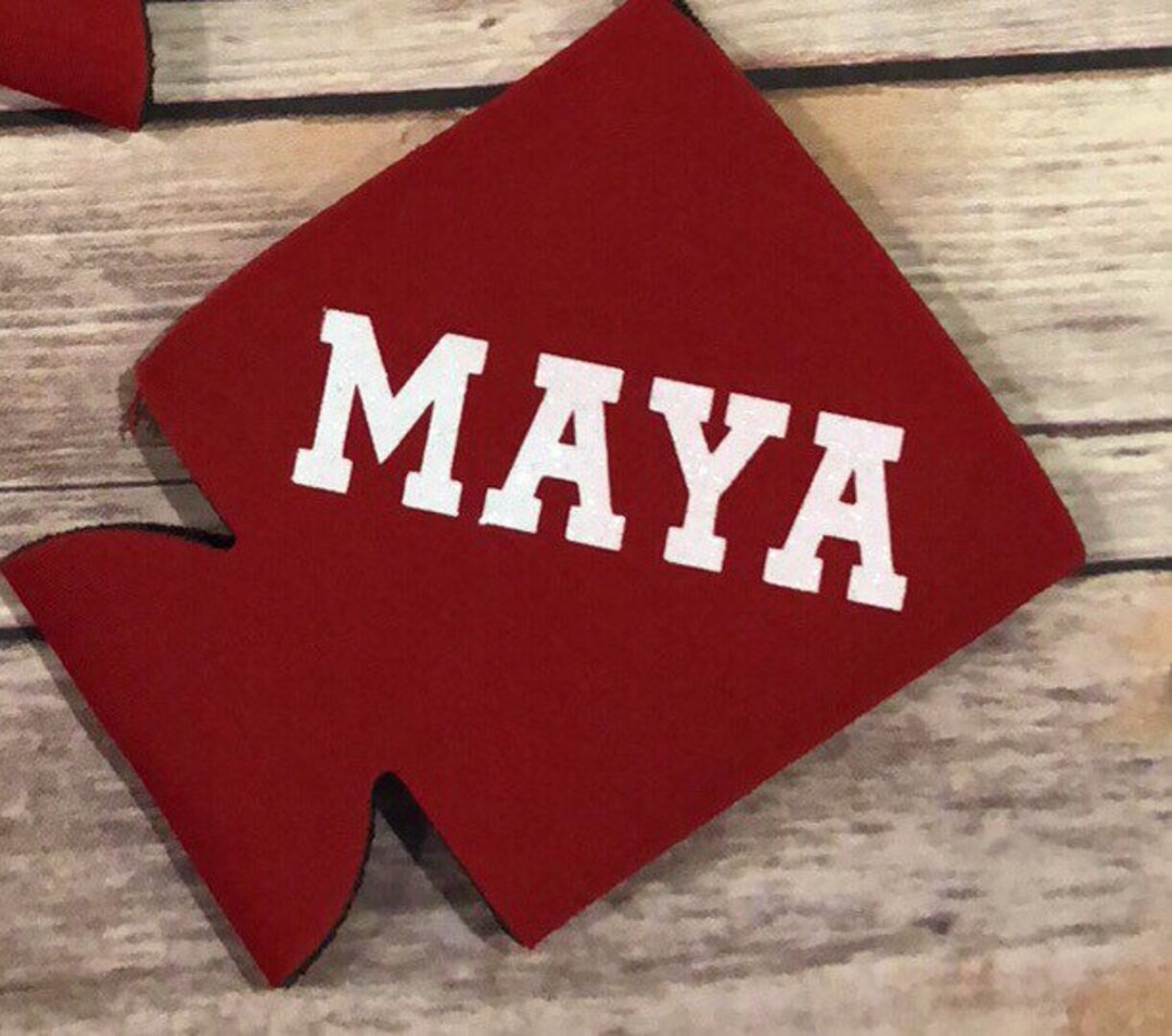 College Sorority Fraternity Color Personalized Can Cooler - Etsy