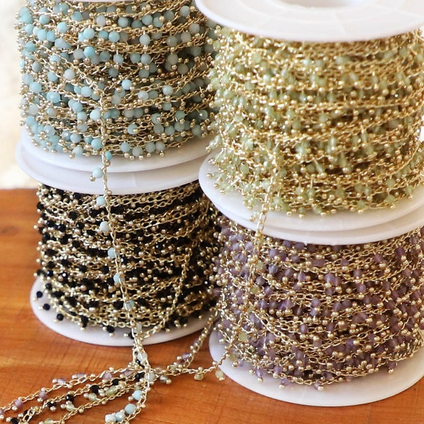 Gemstone Chain - Etsy