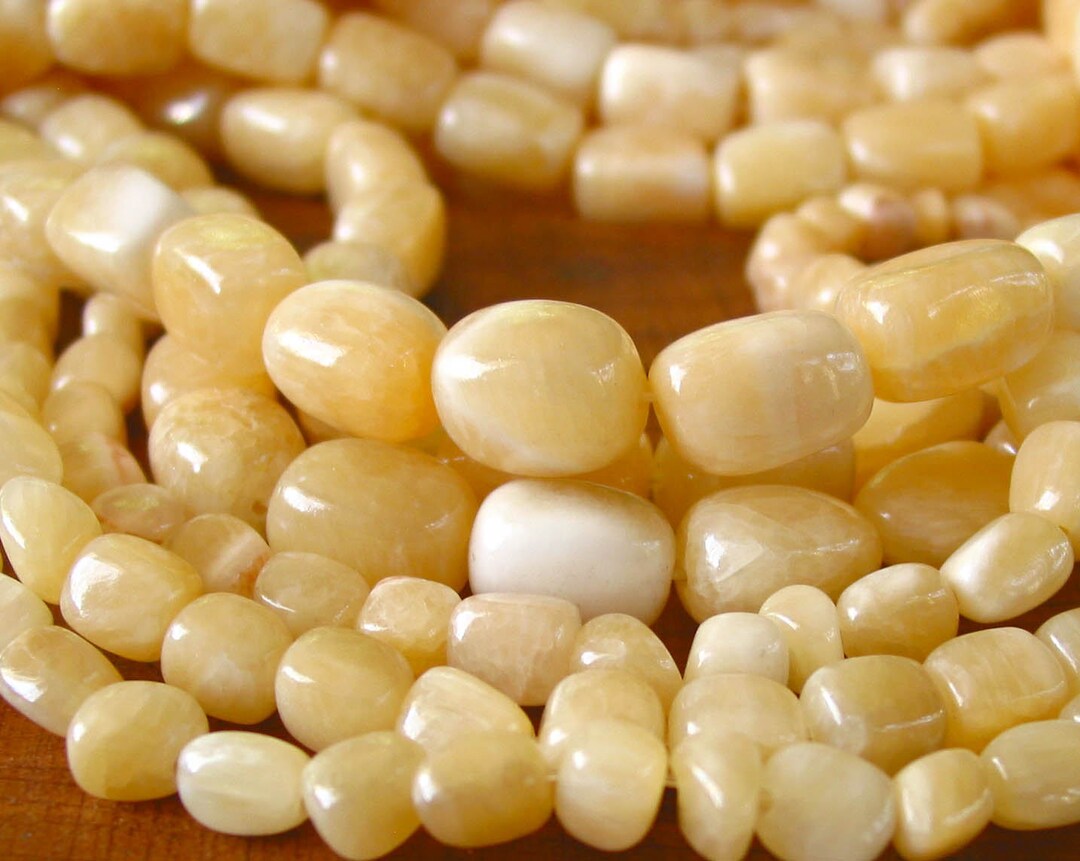 15 8mm 16mm Natural Yellow Color Jade Irregular Freeform Cuboid Nuggets ...