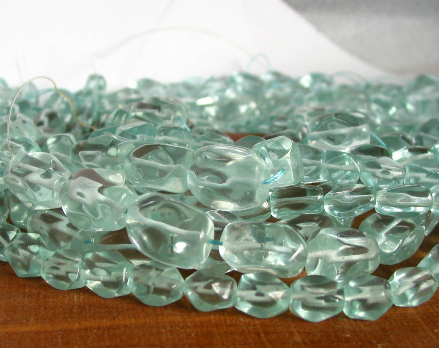 15 6mm 8mm 10mm 12mm Blue Ice Aqua Quartz Faceted Round - Etsy