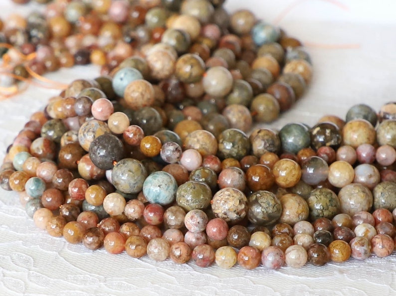 15 6mm 8mm 10mm 12mm Snakeskin Agate PLAIN / FACETED - Etsy