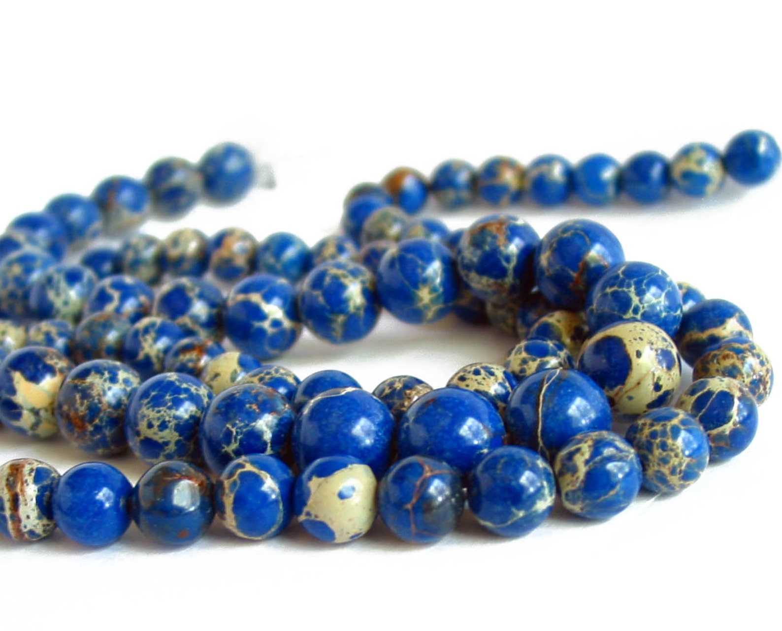 15 8mm 10mm 12mm Blue Spot Jasper PLAIN Round Gemstone - Etsy