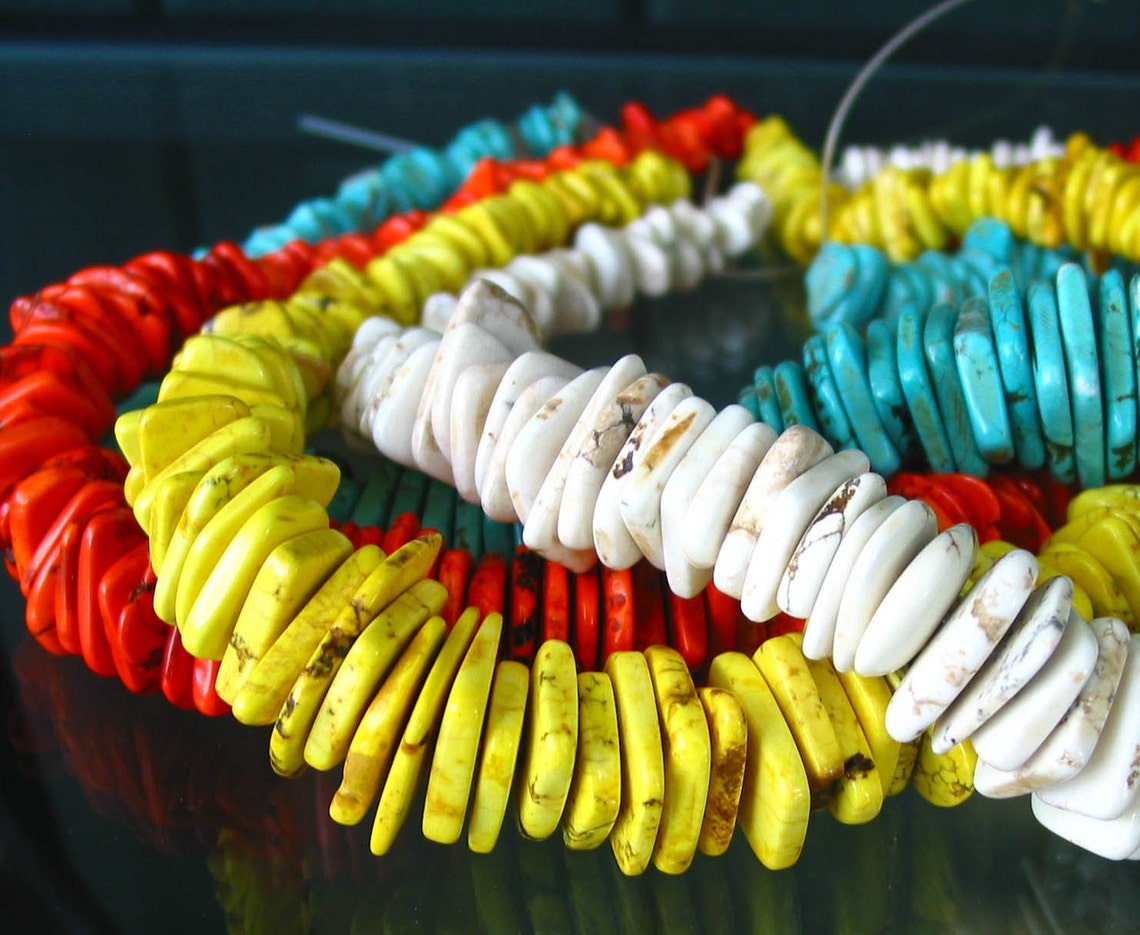 8" / 16 " Magnesite Large 20mm - 8mm Graduated Disc Slice Heishi Button ...