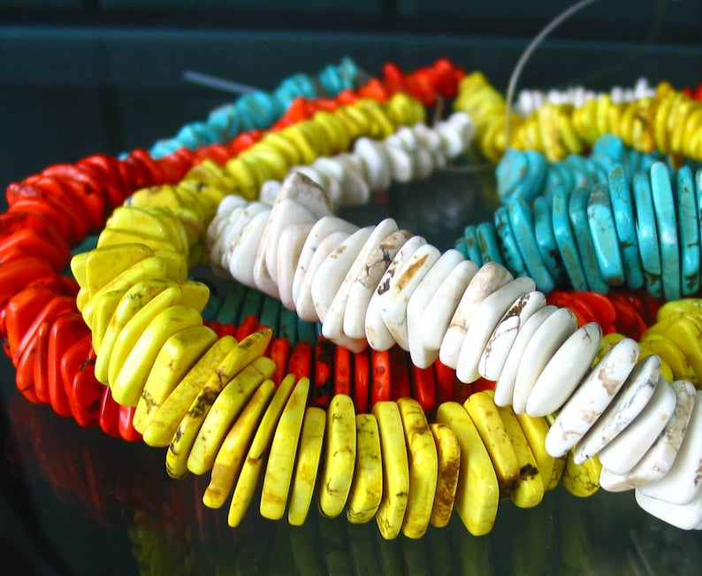 8" / 16 " Magnesite Large 20mm - 8mm Graduated Disc Slice Heishi Button ...