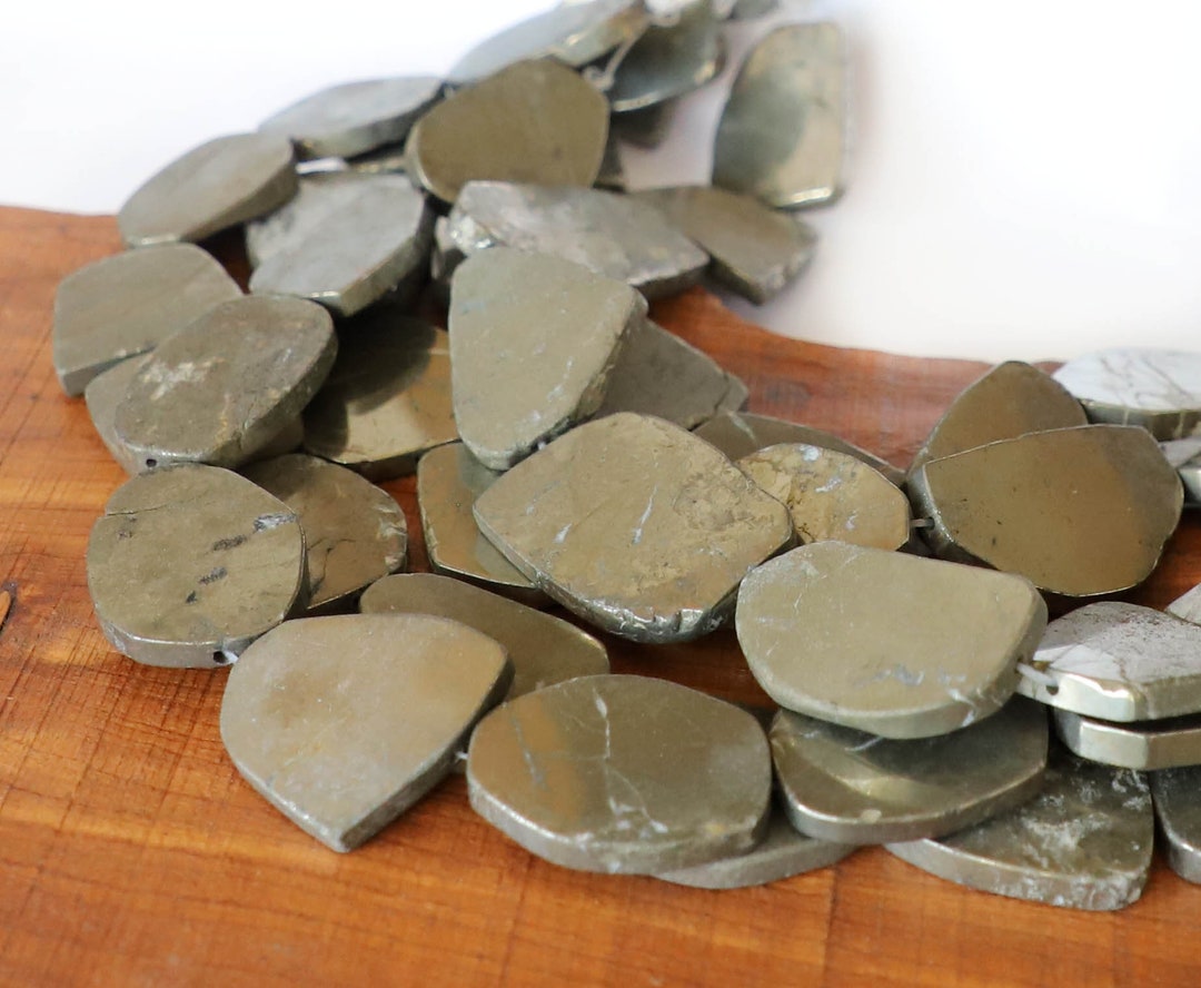 7 / 15 20mm 30mm 40mm 50mm Pyrite Natural Flat - Etsy