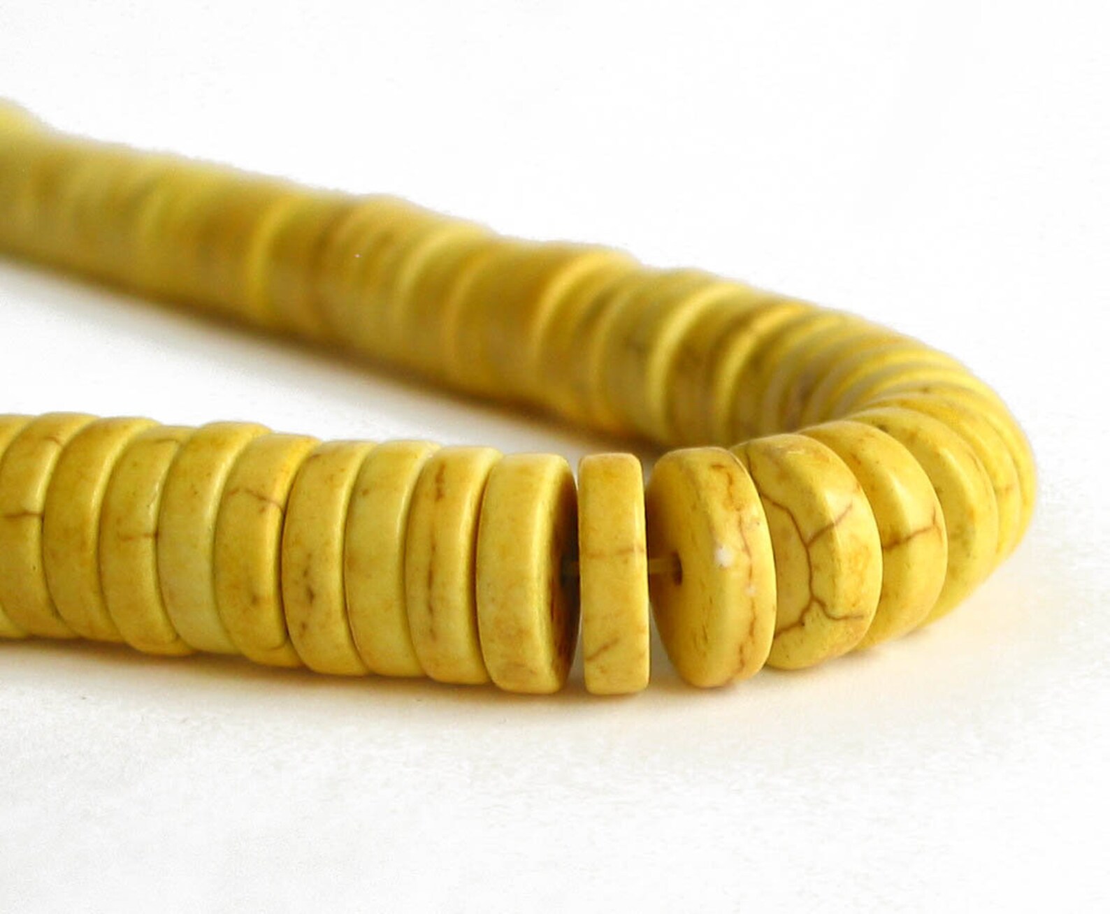 15 12mm heishi disc tire wheel beads gemstone | Etsy