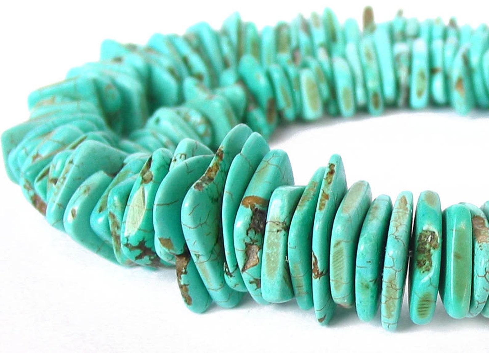 15 4mm 6mm 8mm Magnesite rondelle beads gemstone | Etsy