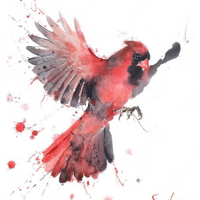 Cardinal Art - Etsy