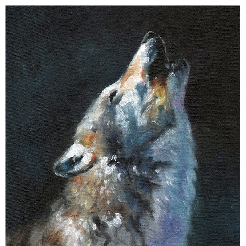 Wolf Painting - Etsy