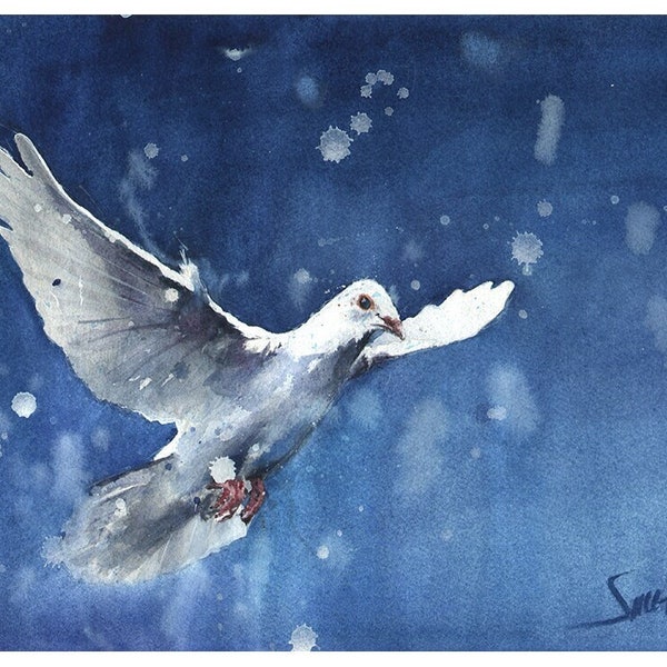 Dove Painting - Etsy
