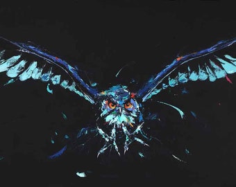 Abstract animal art | Etsy