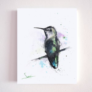 Anna's Hummingbird Watercolor Painting Art Print by Eric Sweet - Etsy