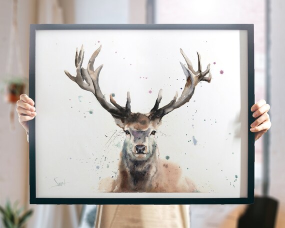 Elk Head Paintings