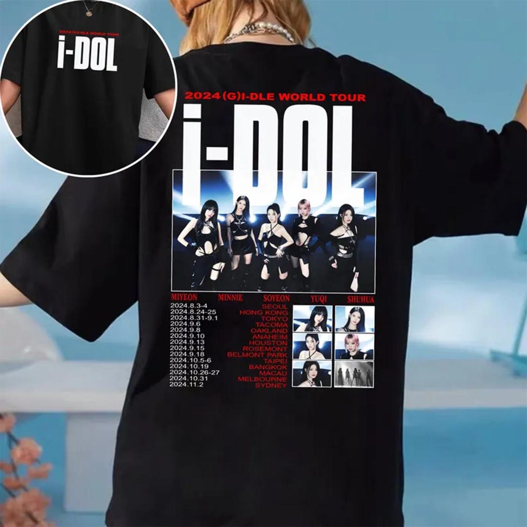 GIDLE I-dol World Tour T-shirt, GIDLE I Sway Album Shirt, gi-dle ...