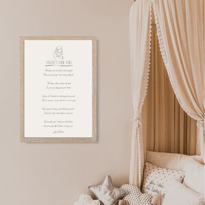 Bed Time Poem, Nursery Poem, Nursery Bed Time, Time for Bed, Newborn ...