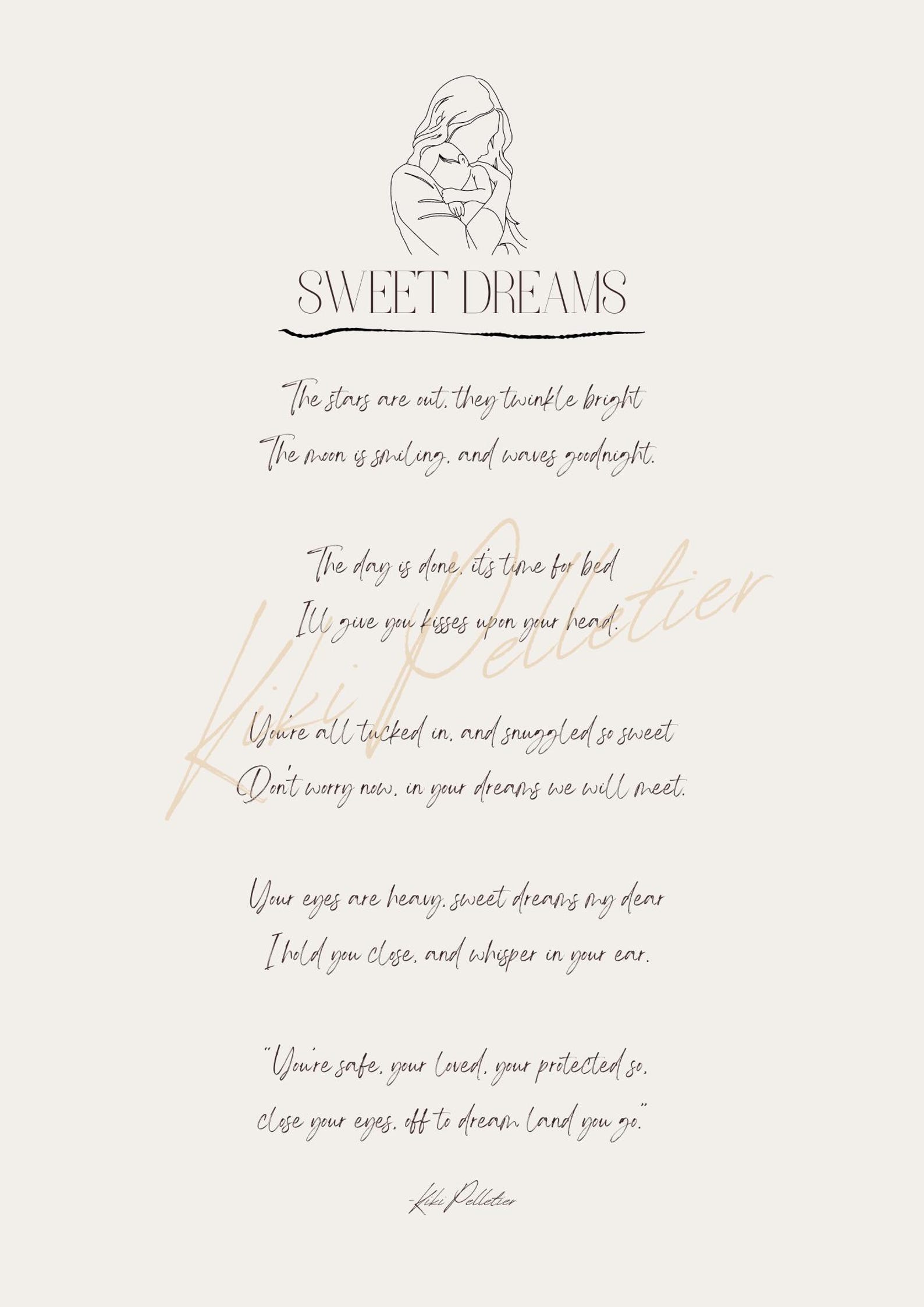 Bed Time Poem, Nursery Poem, Nursery Bed Time, Time for Bed, Newborn ...