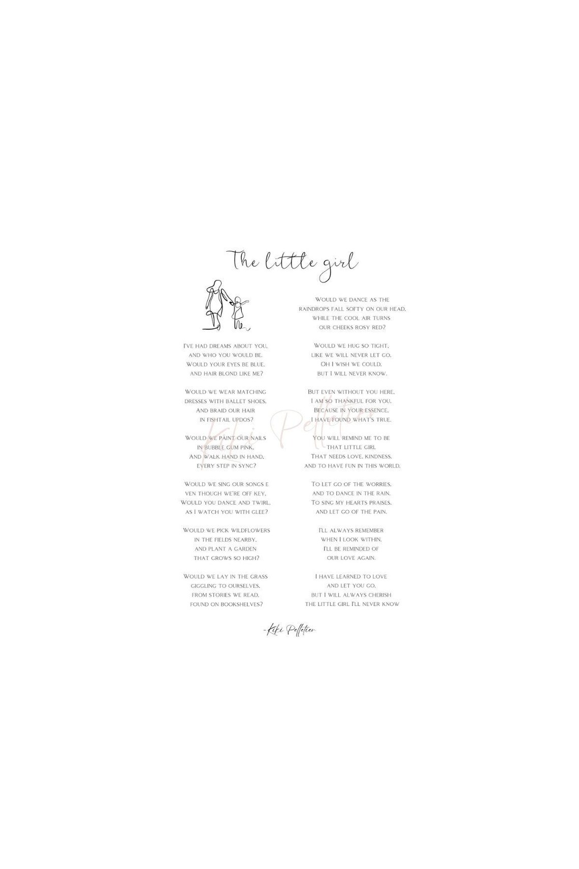 Pregnancy and Infant Loss Poem/ Loss of a Baby Girl / A Letter From ...