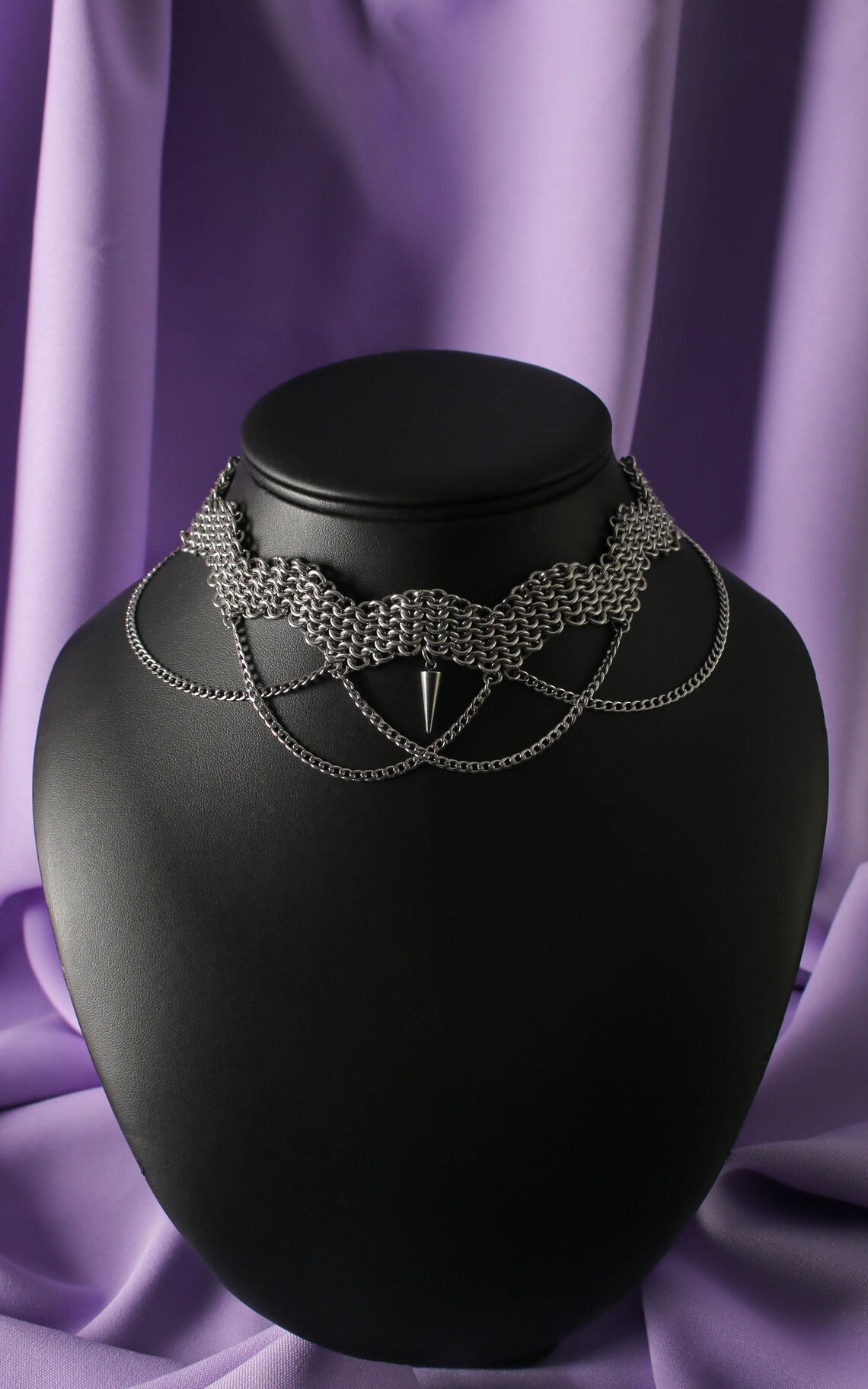 Collier / Choker anastasia Edgy En Acier Inoxydable - Etsy